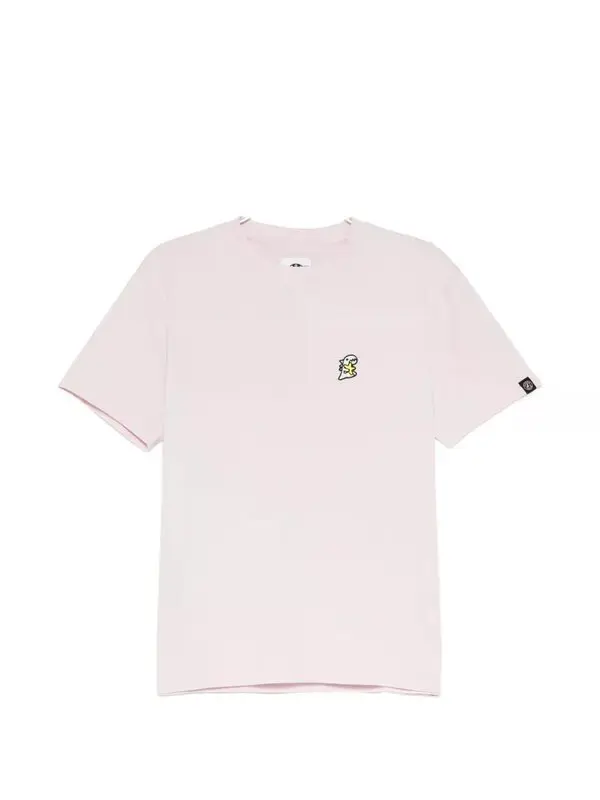 AGNES B. Logo-embroidered T-shirt - Pink