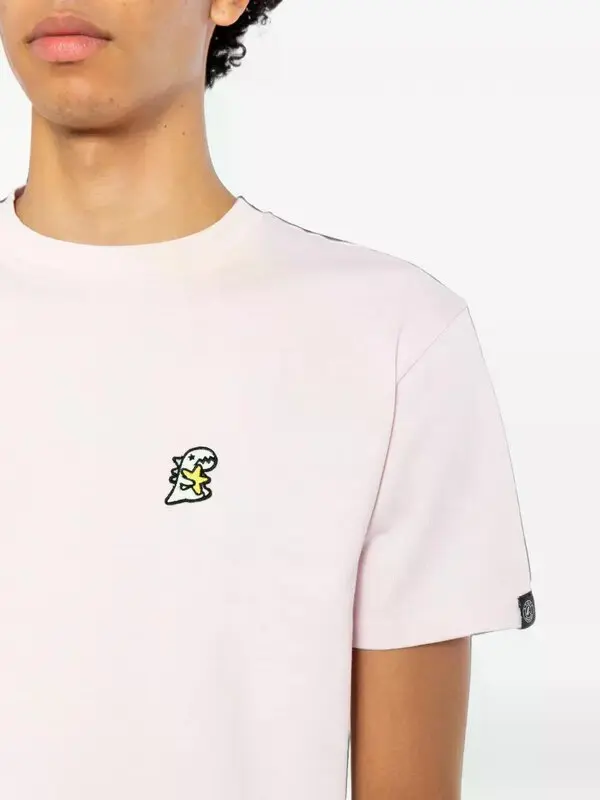 AGNES B. Logo-embroidered T-shirt