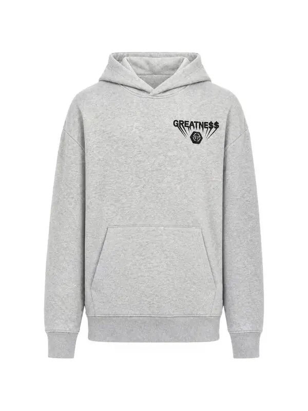 Philipp Plein Fleece Hoodie With Logo Detail