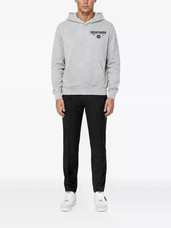 Philipp Plein Fleece Hoodie With Logo Detail