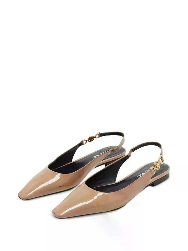 Versace Medusa Patent Leather Flat Pumps