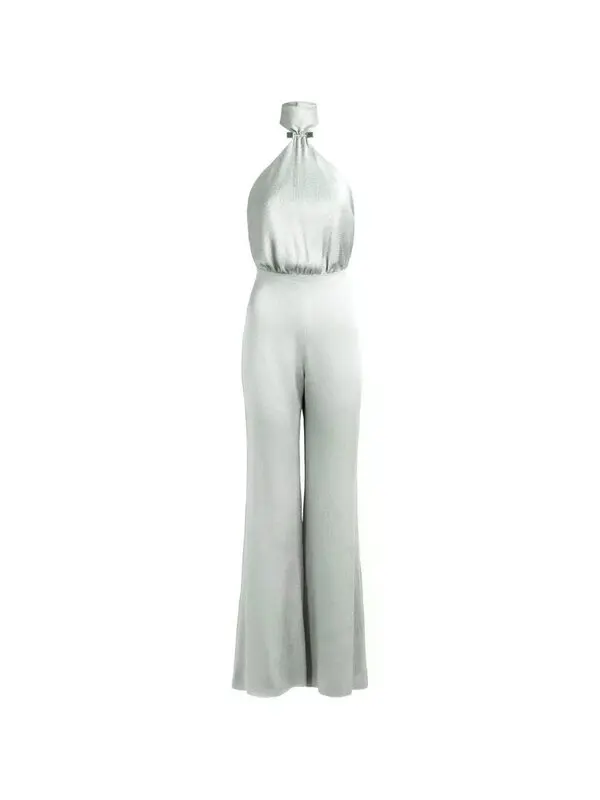 Silvia Tcherassi Imperio Halterneck Jumpsuit - Grey