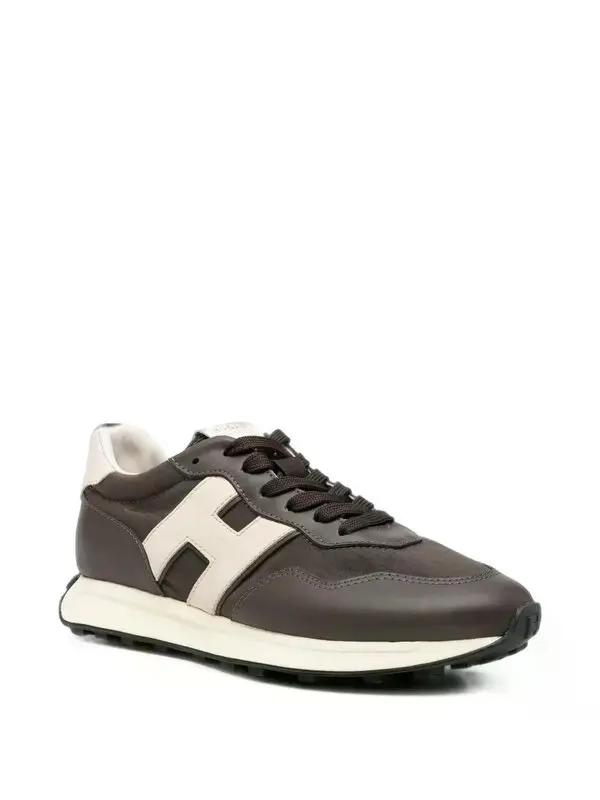 Hogan H601 Logo-patch Panelled Sneakers