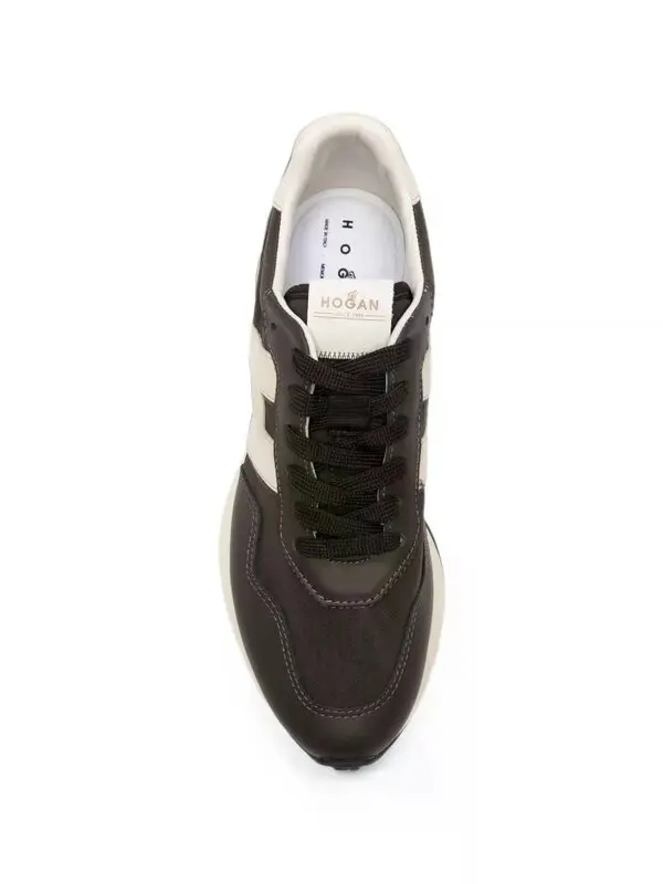 Hogan H601 Logo-patch Panelled Sneakers