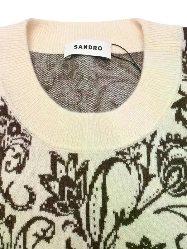 Sandro Paisley Print Knitted Vest