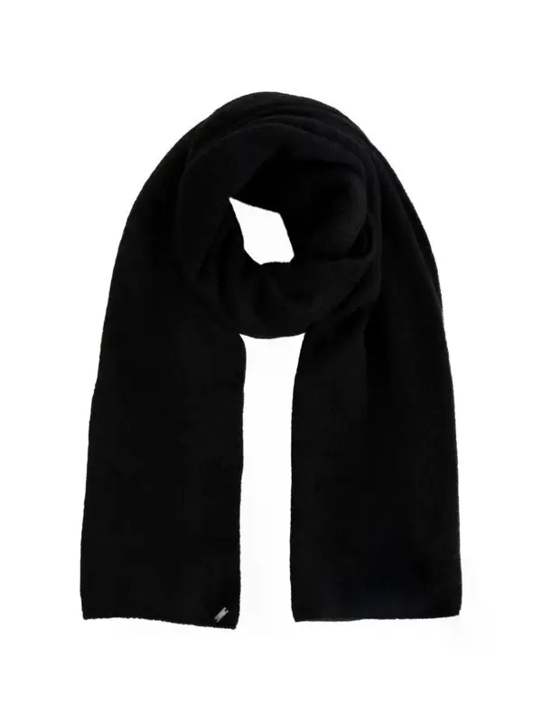 High Frosty Knitted Scarf - Black