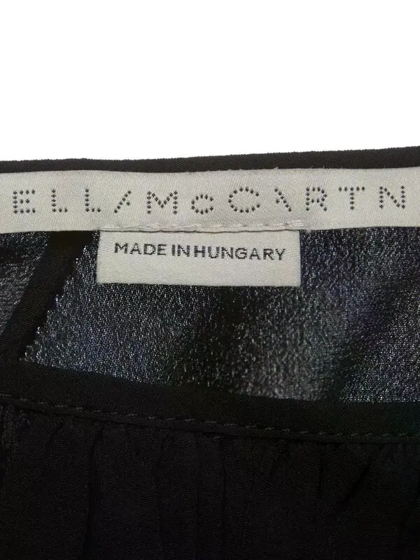 Stella McCartney Lace-trim Belted Blouse