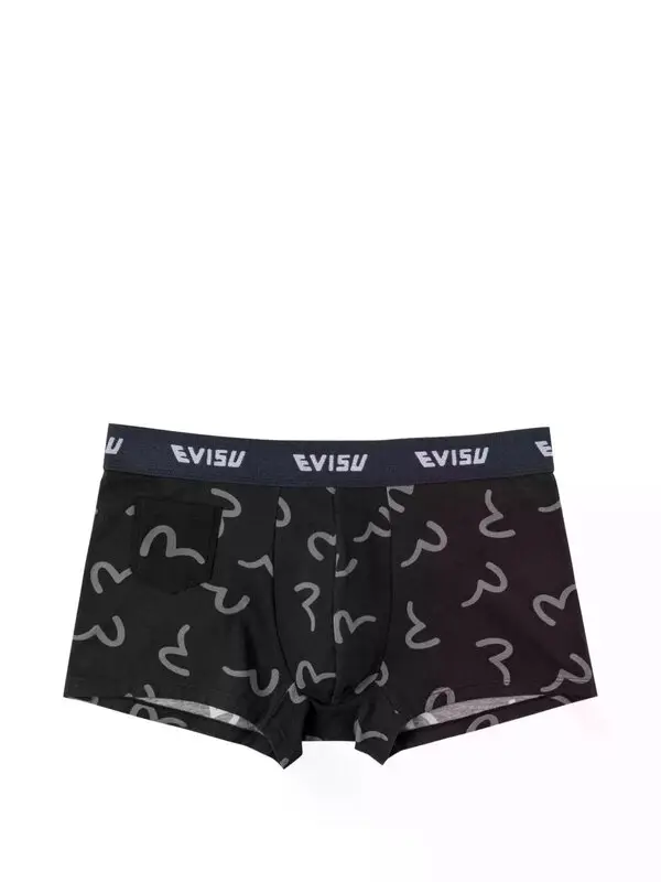 EVISU Seagull-print Boxer Briefs - Black