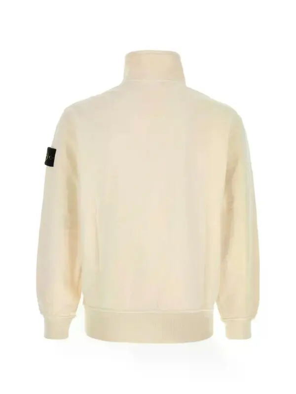 Stone Island Logo-patch Quarter-zip Sweater