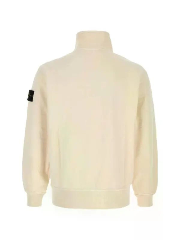 Stone Island Logo Patch Quarter-zip Sweater