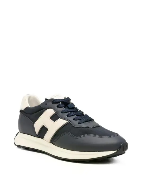 Hogan H601 Logo-patch Panelled Sneakers