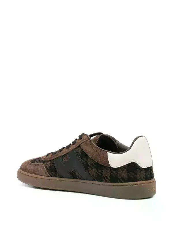 Hogan Cool Suede Houndstooth Sneakers