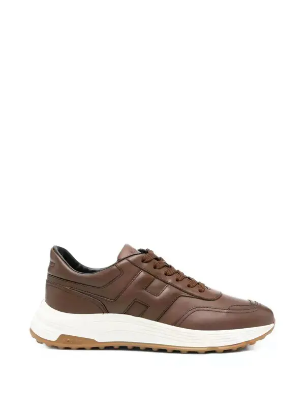 Hogan Hyperlight Logo-patch Leather Sneakers