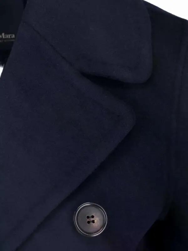 Max Mara Double-breasted Virgin Wool Jacket