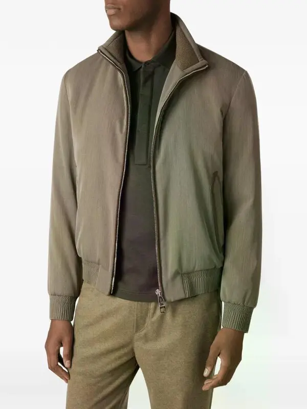 BRETT JOHNSON Zip-up Bomber Jacket