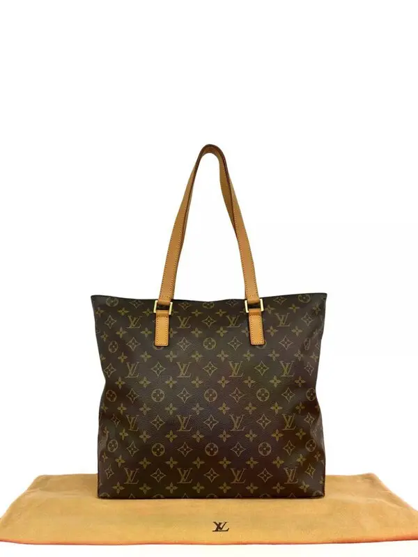 LOUIS VUITTON Monogram Cabas Mezzo Tote Bag