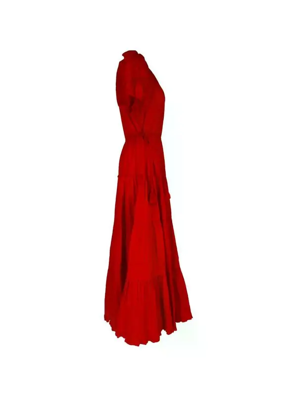 Ulla Johnson Puffed-sleeve Tiered Dress