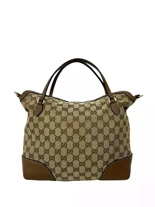 Gucci 2016-2026 Medium Gg Canvas Bree Fold Over Tote Satchel