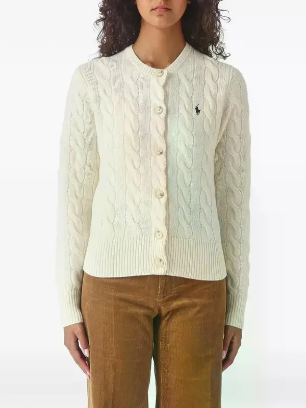 Polo Ralph Lauren Cable-knit Wool-cashmere Cardigan