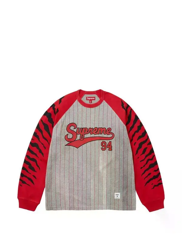 Supreme Tiger Raglan Long Sleeves T-shirt - Grey
