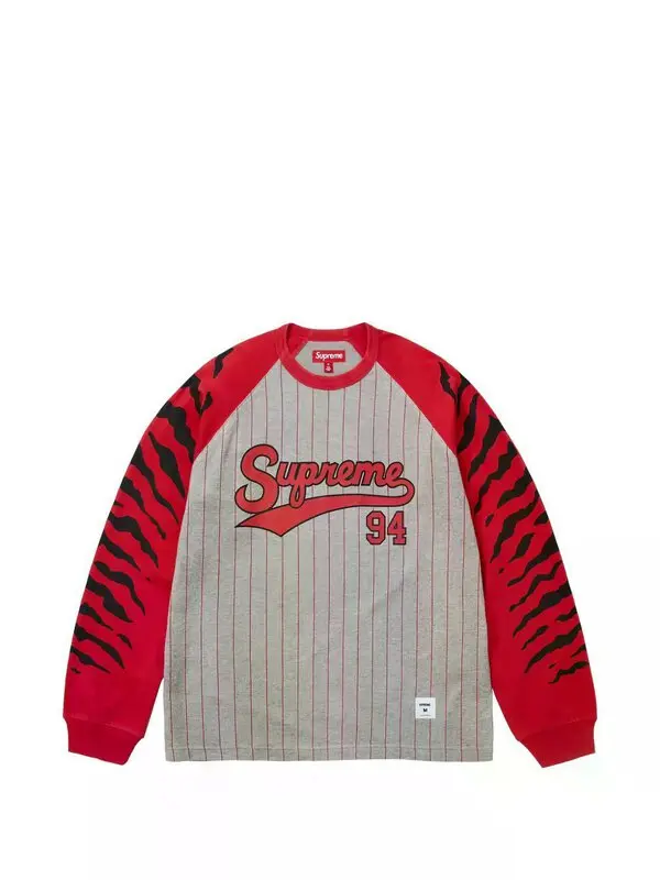Supreme Tiger Raglan Long Sleeves T-shirt - Grey