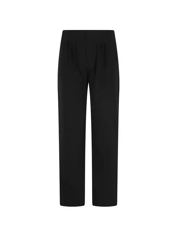 MAISON MARGIELA Pleated Straight-leg Trousers - Black