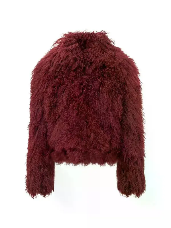 MARTHA LOUIS Mongolian-fur Cropped Jacket