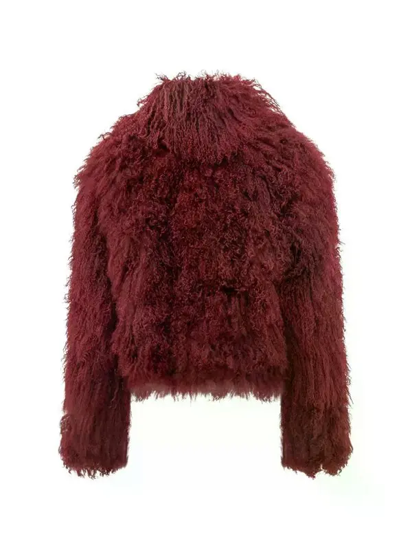 MARTHA LOUIS Mongolian-fur Cropped Jacket