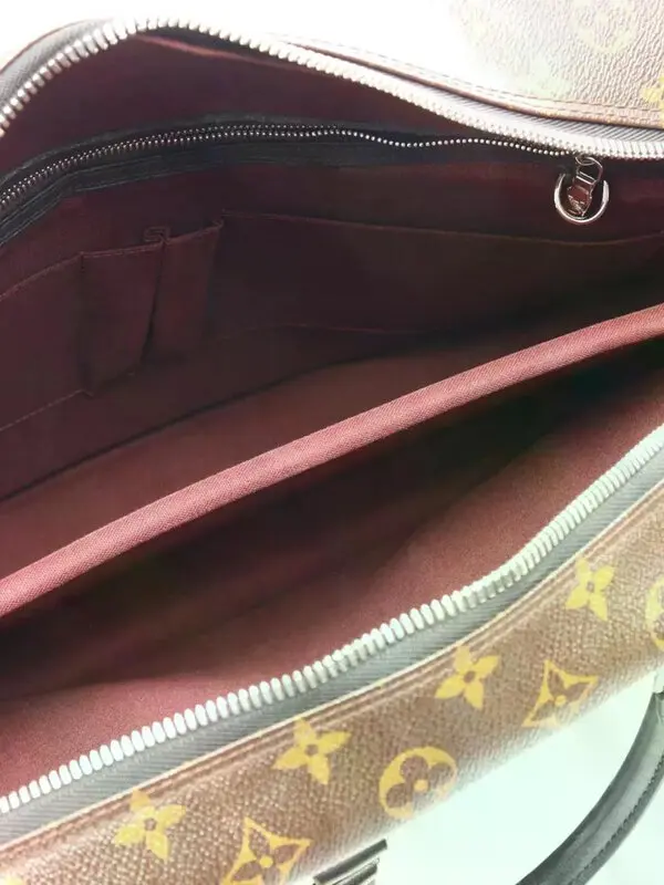 LOUIS VUITTON 2010 Monogram Macassar Porte Documents Voyage Gm Business Bag