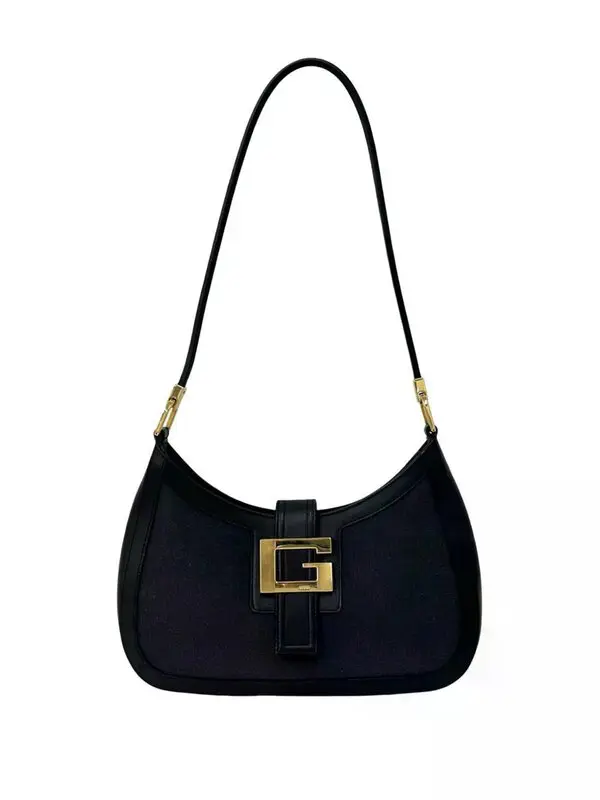 Gucci 1990-2000 Canvas Shoulder Bag - Black