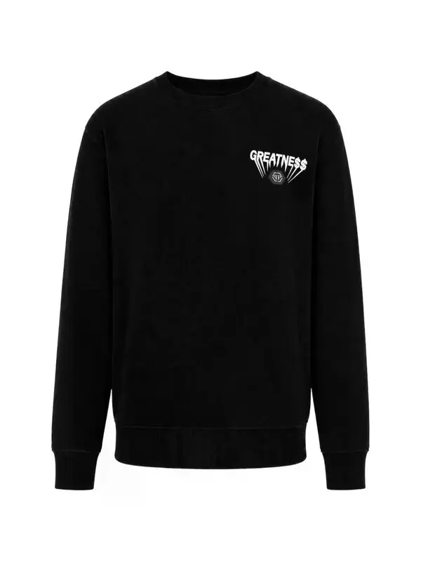 Philipp Plein Fleece Sweatshirt With Printed Logo