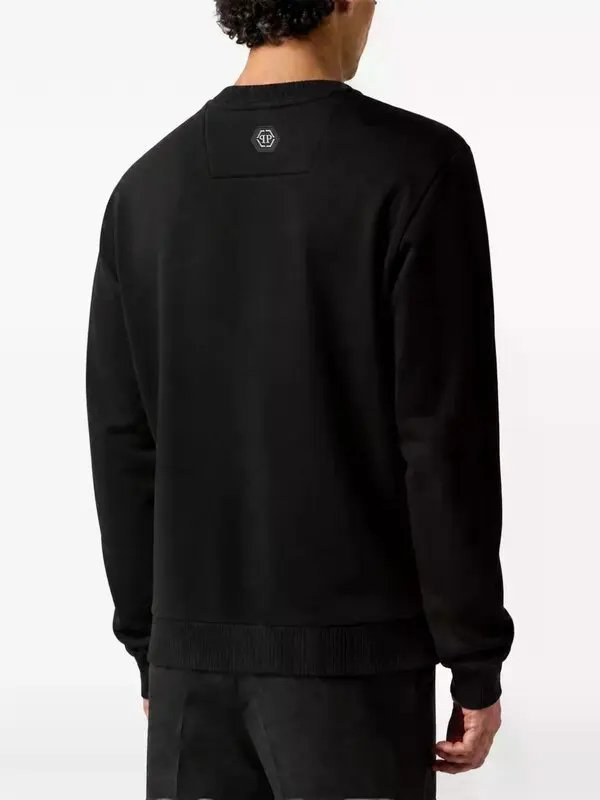Philipp Plein Fleece Sweatshirt With Printed Logo