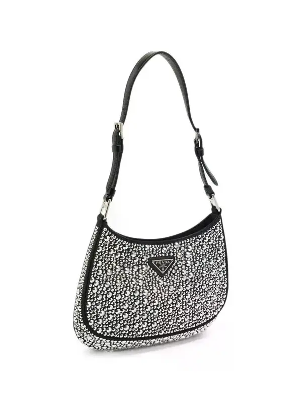 Prada Cleo Crystal-embellished Shoulder Bag