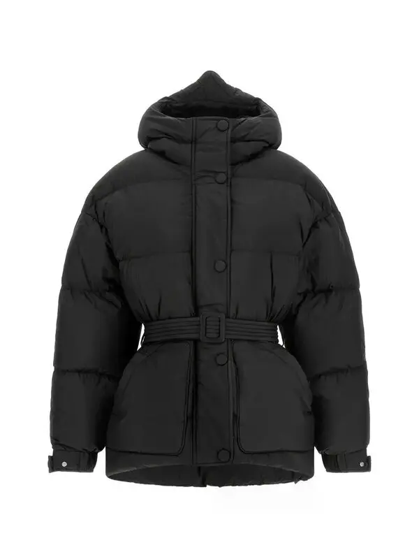 IENKI IENKI Fox Michlin Hooded Coat - Black