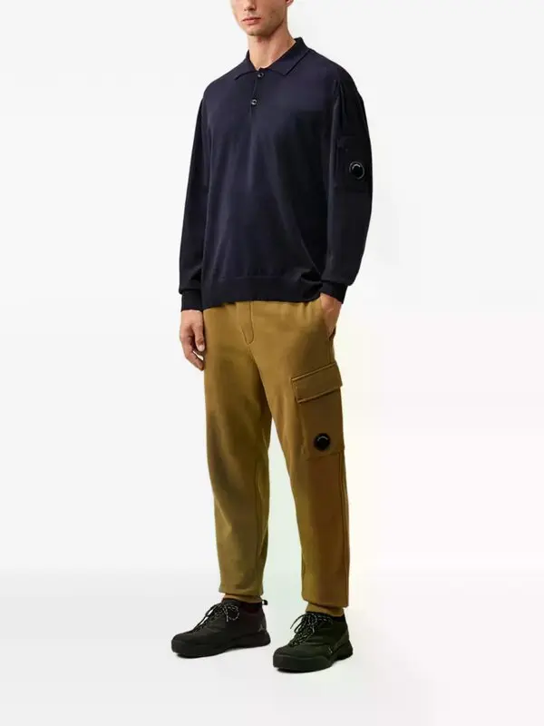 C.P. COMPANY Extrafine Merino Wool Lens Polo Sweater