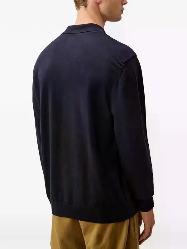 C.P. COMPANY Extrafine Merino Wool Lens Polo Sweater