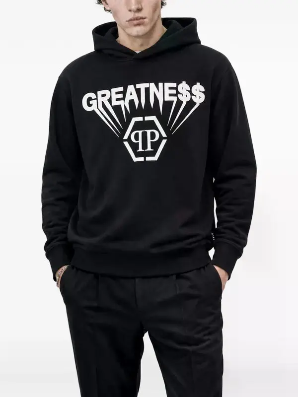 Philipp Plein Printed Fleece Hoodie