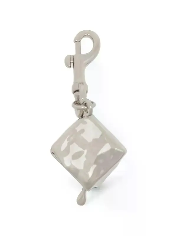 Rabanne Melting Ice Cube -tone Charm - Silver