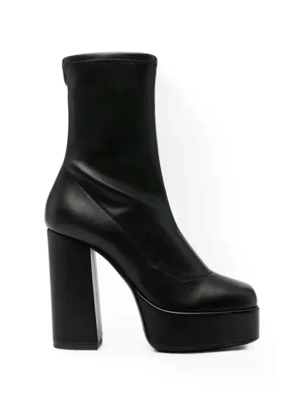 GIUSEPPE ZANOTTI Platform Ankle Boots - Black
