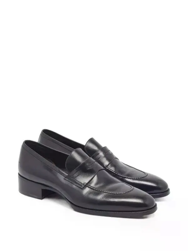 TOM FORD Leather Penny Loafers