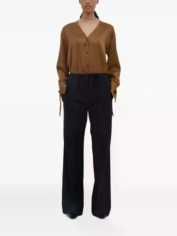 Christian Wijnants Pune Elasticated-waist Wide-leg Trousers