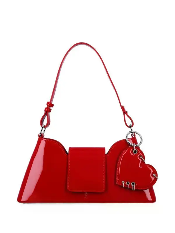 JUSTINE CLENQUET Marla Heart-charm Tote Bag - Red