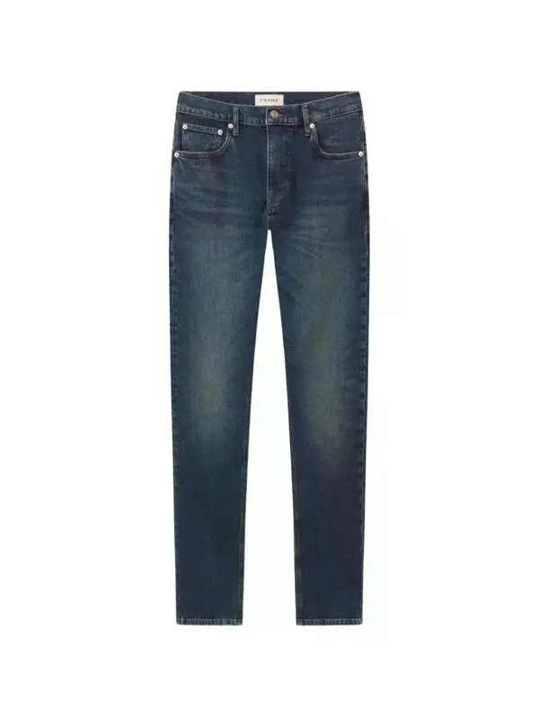 FRAME Faded Slim-fit Jeans - Blue