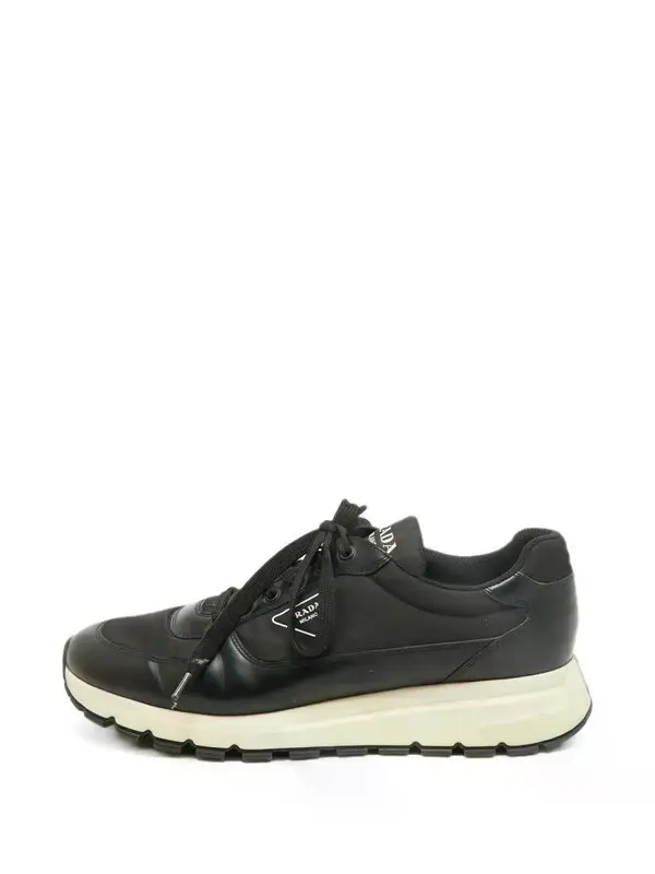Prada Re-nylon Lace-up Sneakers - Black