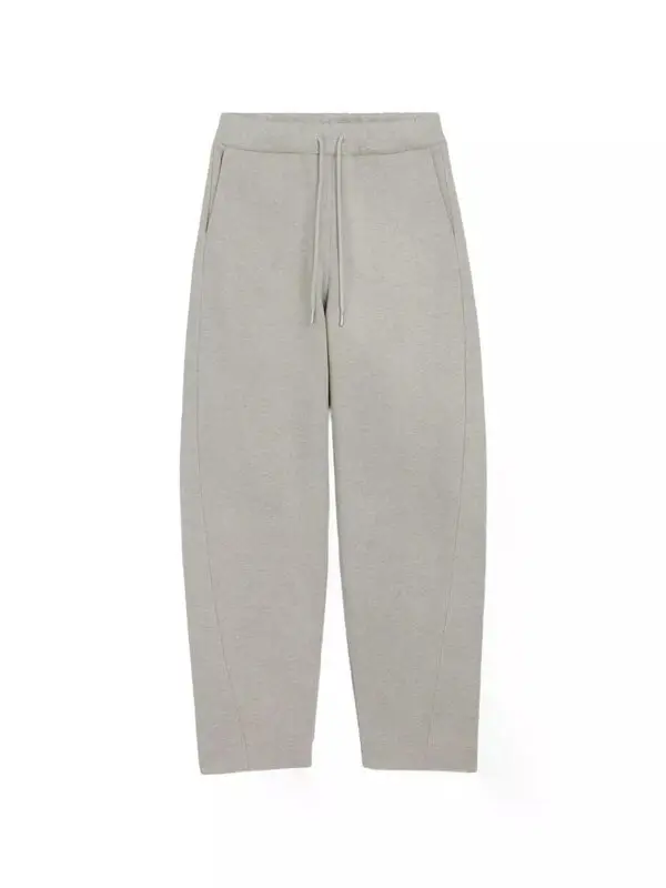AMI Paris Cotton Track Pants With Heritage Label - Grey