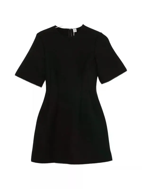 TOTEME Sculptural Short-sleeve Mini Dress
