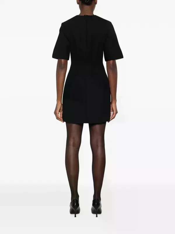 TOTEME Sculptural Short-sleeve Mini Dress