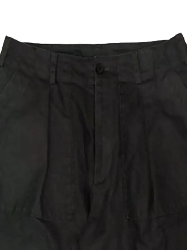 YOKE Coated-cotton Pleated Trousers
