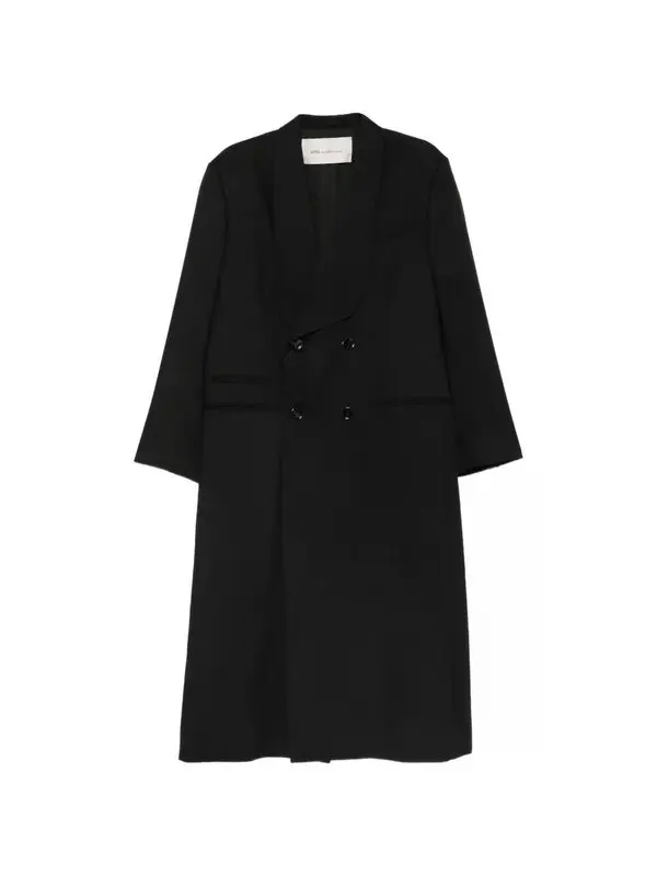 AMI Paris Double-breasted Shawl-collar Coat