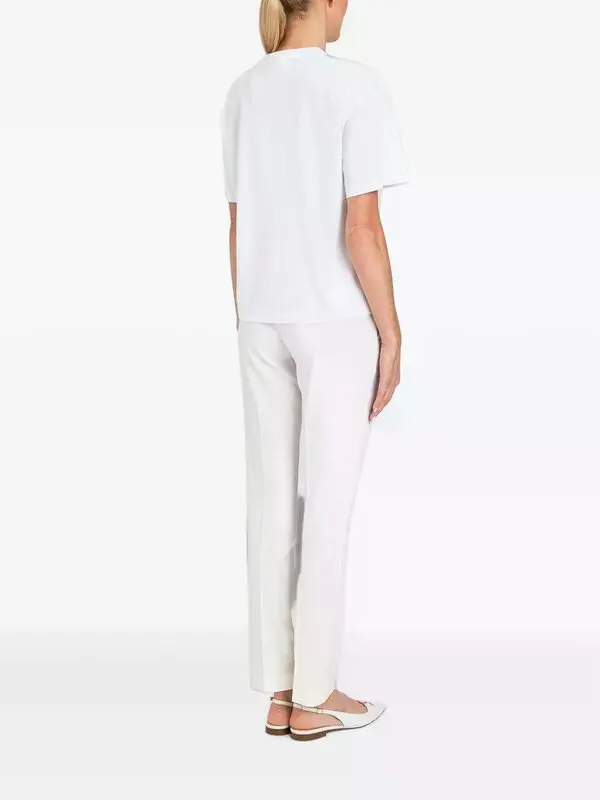 TWINSET Floral-embroidered Graphic-print T-shirt